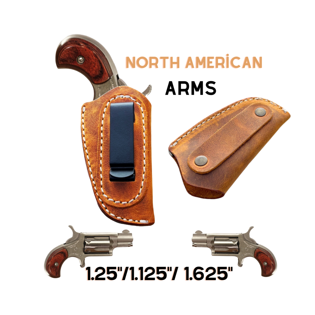 Leather Holster for North American Arms, NAA 22LR Mini Revolver Holster ...