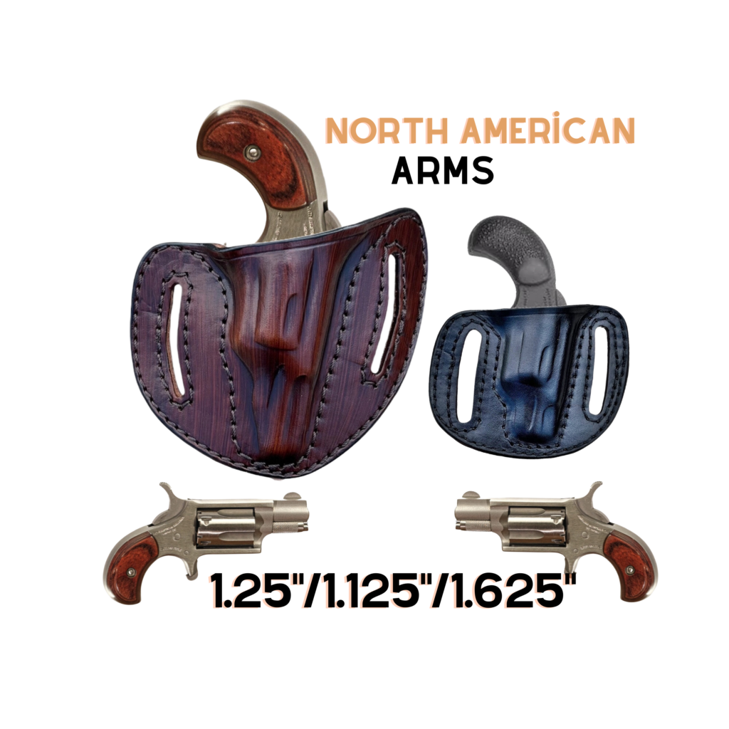 Leather Holster for North American Arms, NAA 22LR Mini Revolver Holster ...